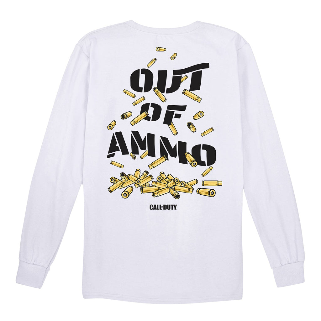 Call of Duty Out Of Ammo White Long Sleeve T-Shirt - EU Call of Duty Store